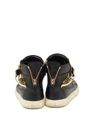 GIUSEPPE ZANOTTI Leather High-top Sneakers