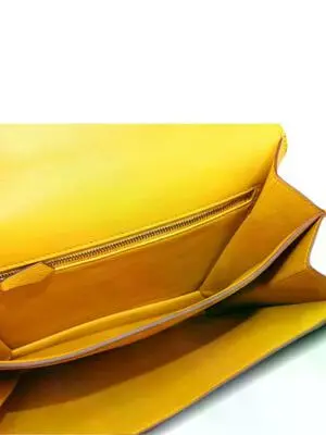 Hermès 2002 Evercolor Shoulder Bag - Yellow