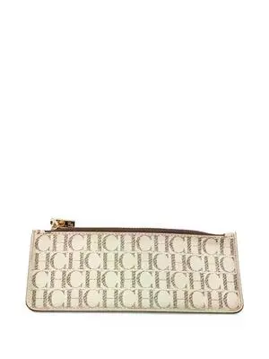 Carolina Herrera Pre-owned Monogram Leather Continental Wallet