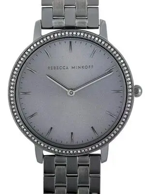Rebecca Minkoff Stainless Steel Crystal Embellished Watch - Grey