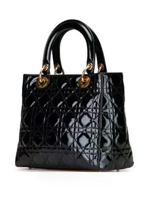 Dior 1997 Medium Lady Satchel - Black