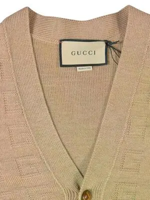 Gucci Gg-pattern V-neck Cardigan