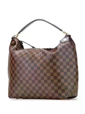 LOUIS VUITTON 2016 Damier Ebene Duomo Hobo Shoulder Bag