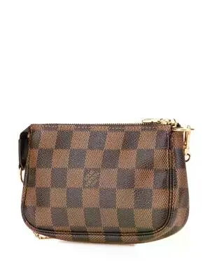 LOUIS VUITTON 2008 Damier Ebene Trunks And Bags Mini Pochette Accessoires