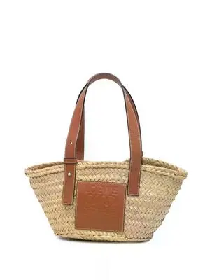 Loewe 2019 Small Raffia Basket Tote Bag