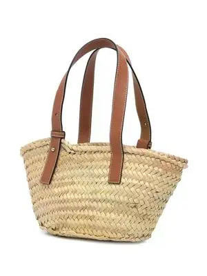 Loewe 2019 Small Raffia Basket Tote Bag