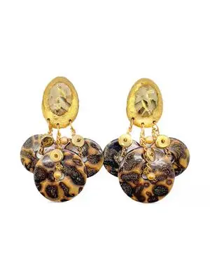 JENNIFER GIBSON JEWELLERY Vintage Ikarami Clip-on Earrings
