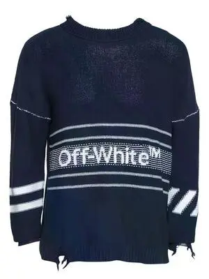 Off-White Logo Stripe Sweater
