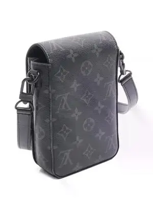 LOUIS VUITTON 2021 S-lock Monogram Eclipse Shoulder Bag