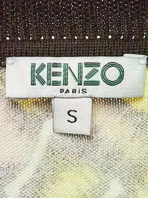 Kenzo V-neck Geometric Pattern Sweater
