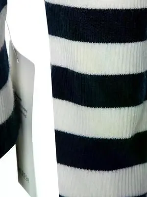 Tory Burch Striped Turtleneck Top