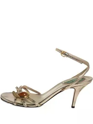 Etro Gold Tone Sandals For Women