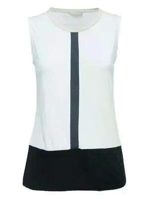 Max Mara Colour-block Sleeveless Blouse