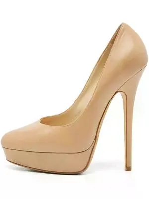JIMMY CHOO 150mm Leather Platform Pumps