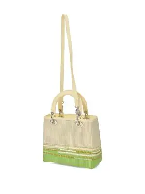 Dior Lady Raffia Tote Bag - Neutrals