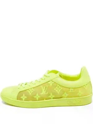 LOUIS VUITTON Leather Monogram Sneakers