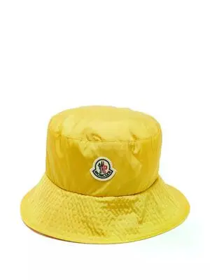 Moncler Logo-patch Bucket Hat - Yellow