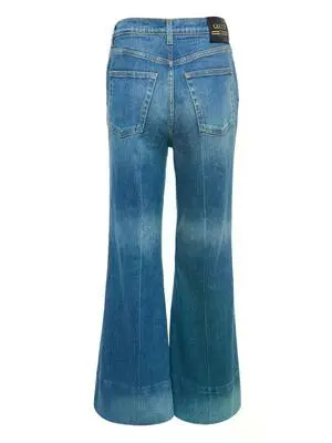 Gucci Logo-patch Flared Jeans
