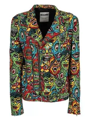 Moschino Patterned Jacket - Blue