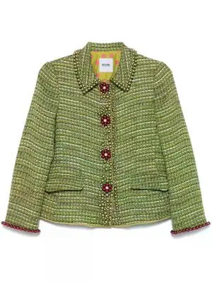 Moschino 1990s Cropped Tweed Jacket