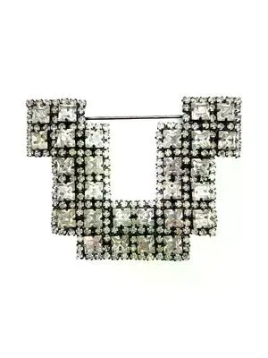 JENNIFER GIBSON JEWELLERY 1980s Butler & Wilson Art Deco Crystal Brooch