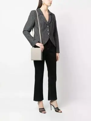 Giorgio Armani 2000s Linen Box Crossbody Bag