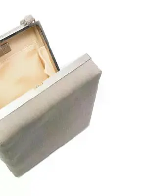 Giorgio Armani 2000s Linen Box Crossbody Bag