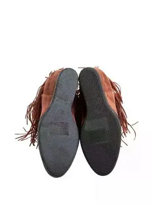 LE SILLA Fringed Woven Boots