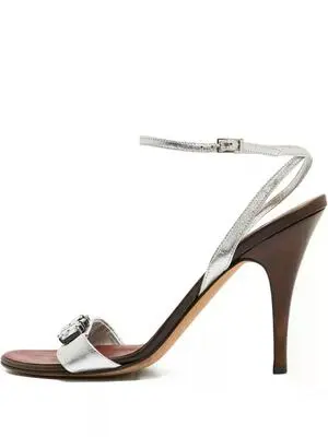 GIUSEPPE ZANOTTI Crystal-embellished Sandals - Silver
