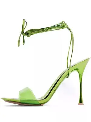 GIANVITO ROSSI 115mm Transparent-Strap Sandals