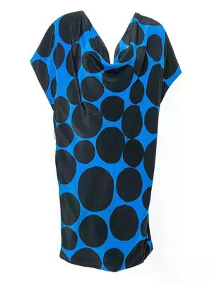 Gucci Draped Polka Dot-print Dress