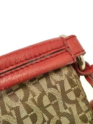 AIGNER Monogram Canvas Shoulder Bag