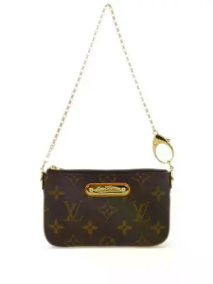 LOUIS VUITTON PRE-OWNED 2008 Pochette Milla Pm Clutch Bag - Brown