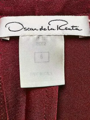 Oscar De La Renta Satin Trousers