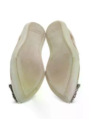 Miu Miu Bejeweled Slip-on Sneakers