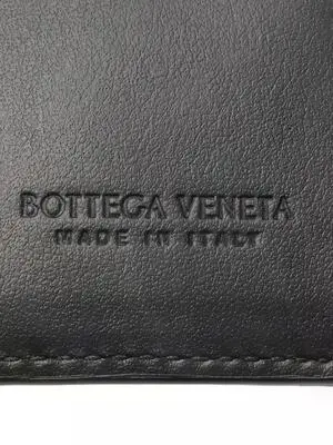 Bottega Veneta 2010s Intrecciato Tri-fold Wallet - Black
