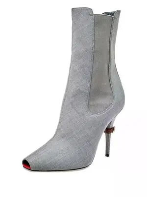 Burberry 105mm Kenzie Peep-toe Boots
