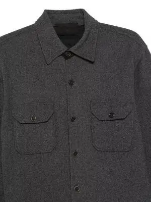 Prada 1990s Button-fastening Flap-pocket Jacket