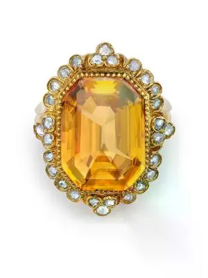 PRAGNELL Topaz And Diamond Cocktail Ring - Gold