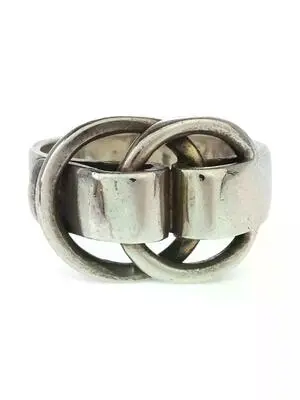 Hermès 1990-2000 Deux Anneaux Ring - Silver