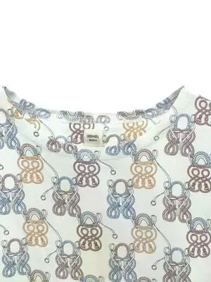 Hermès 00s Rope Pattern Cotton T-shirt