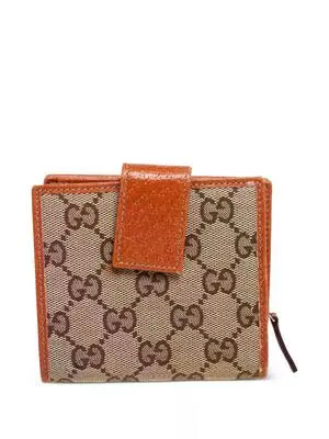 Gucci Gg Monogram Leather Wallet