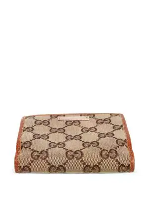 Gucci Gg Monogram Leather Wallet