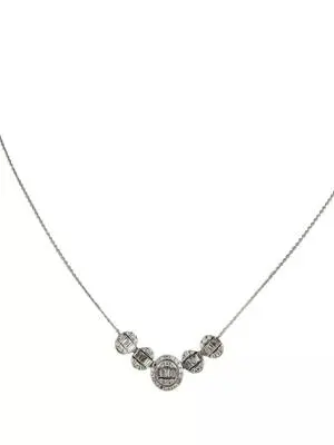 LB EXCLUSIVE 14k White Gold Diamond Pendant Necklace