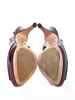 Prada 125mm Patent-leather Slingback Pumps