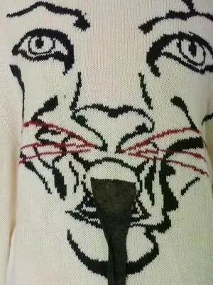 KRIZIA Tiger-embroidered Sweater