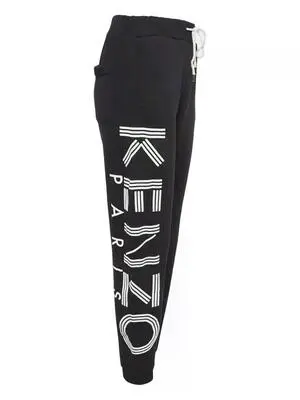Kenzo Logo-print Cotton Track Pants - Black