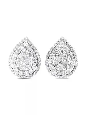LB EXCLUSIVE 14k White Gold Diamond Earrings - Silver