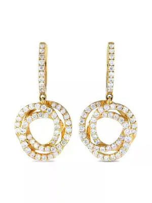 LB EXCLUSIVE 18k Yellow Diamond Drop Earrings - Gold