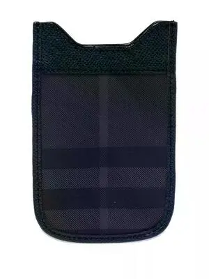 Burberry Checked Phone Pouch 120mm